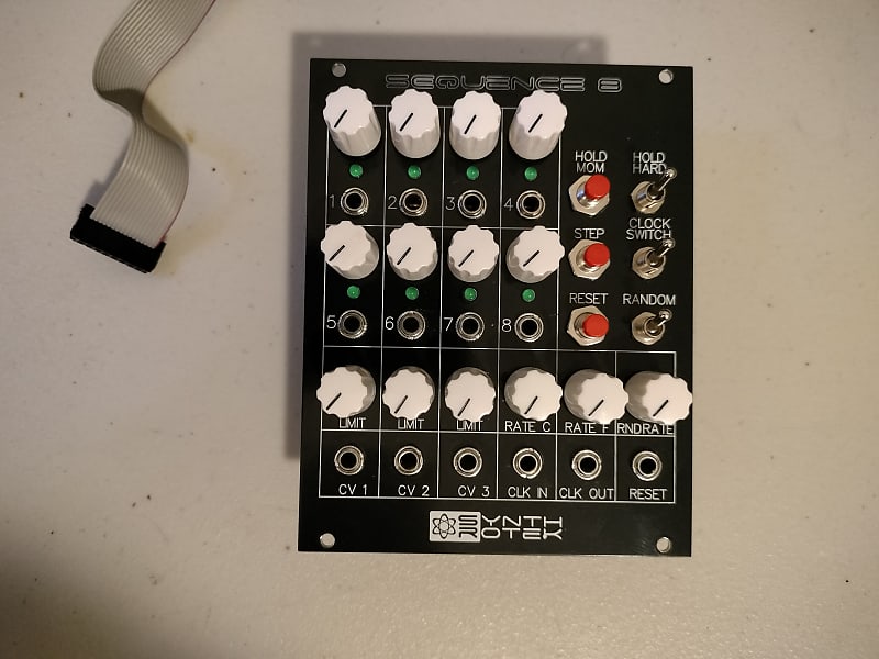 Synthrotek Sequence 8 2010s - Black Panel w/ White Knobs | Reverb