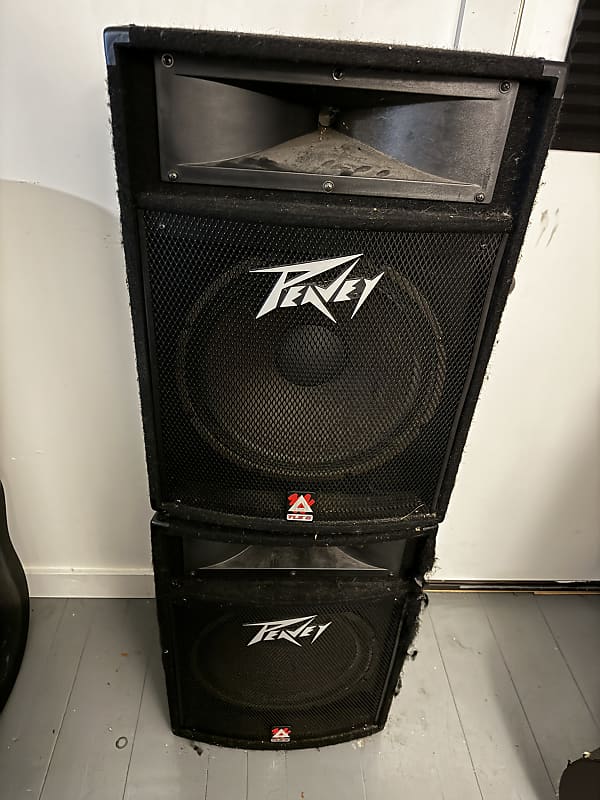 Peavey PA speakers (15” speakers) 2000s - Black | Reverb