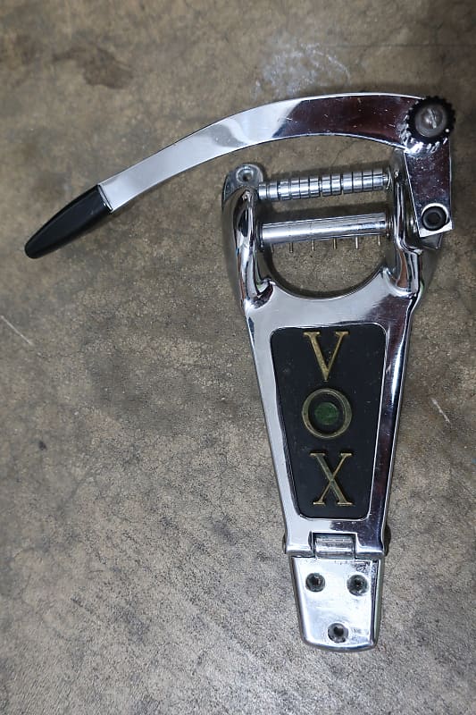 Vintage 1967 Vox Guitar Bridge Tremolo Tailpiece & Whammy Bar | Reverb