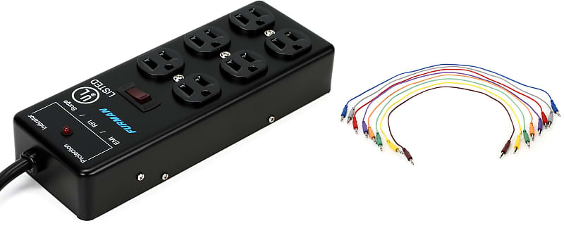 Furman SS-6B 6-outlet Surge Suppressor Strip Bundle with Hosa | Reverb