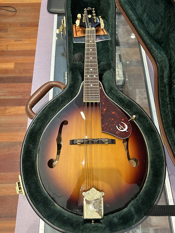 Used Electric Epiphone MM-30E/AS Mandolin With Case | Reverb