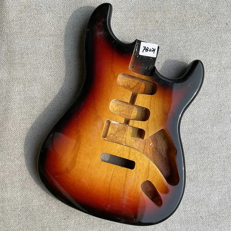 SSH Tobacco Burst HSS Alder Wood Guitar Strat Stratocaster | Reverb
