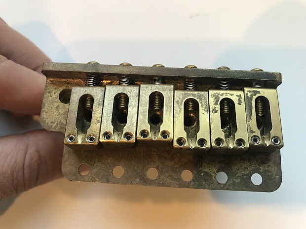 KGC Relic'd Vintage Stratocaster Brass Tremolo Bridge + Claw | Reverb