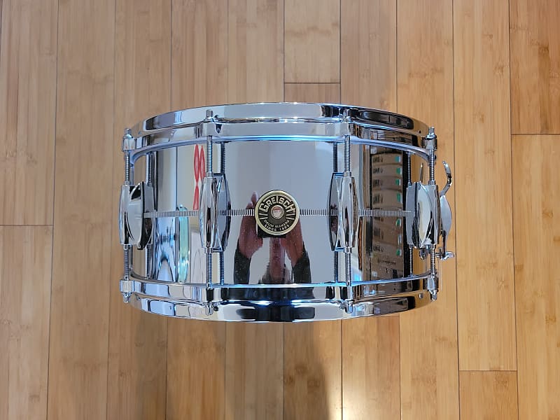 Snares - Gretsch USA Custom 6.5x14 Chrome Over Brass Snare | Reverb