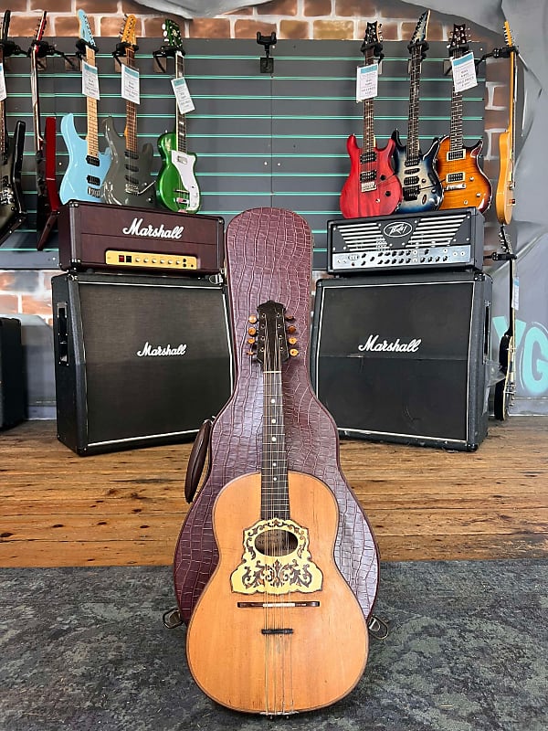 Neapolitan School of Music Mandolinetta Painted Back | Reverb UK