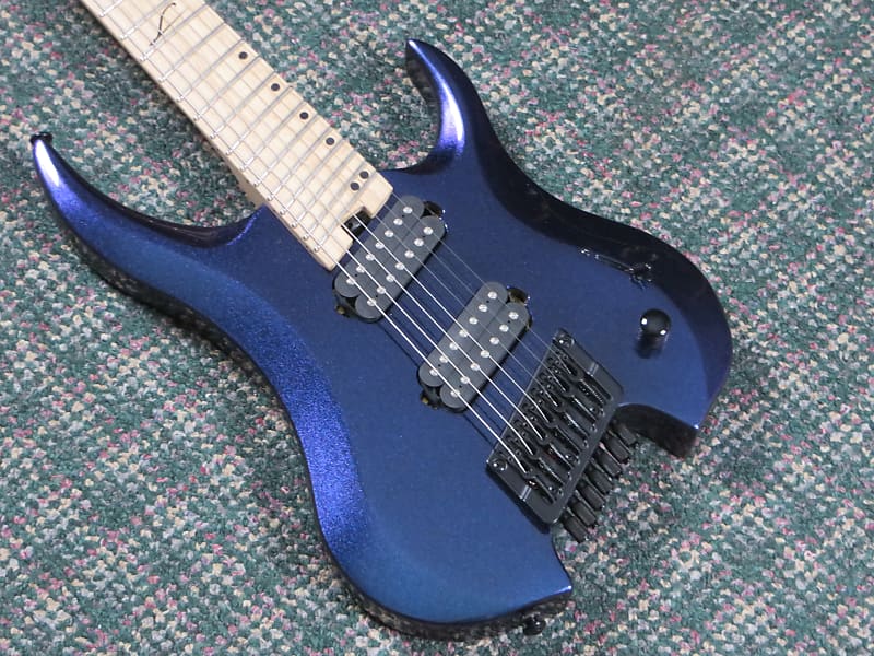 2020 Legator Ghost G7FS 7-String Multi-Scale Blue Color | Reverb