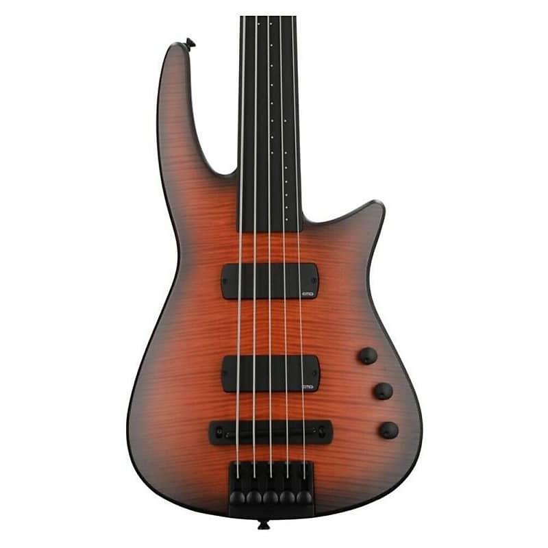 NS Design NXT5a Radius Fretless 5 String Bass Guitar Sunburst | Reverb