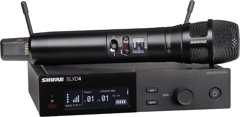 Shure SLXD24/N8CB Handheld Wireless Microphone System, G58 | Reverb