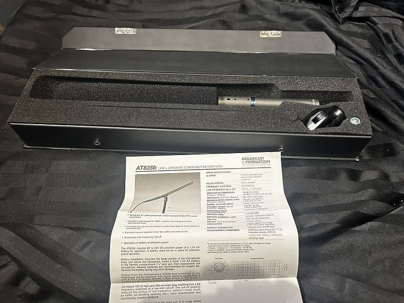 Audio-Technica AT835b SUPER narrow shotgun microphone | Reverb