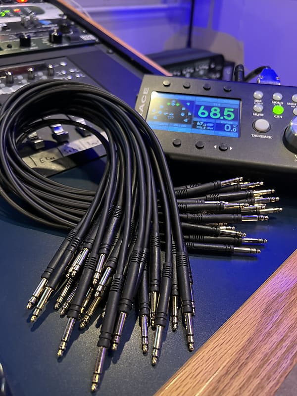 Set of 25 - 25" TT patch cables - Black | Reverb