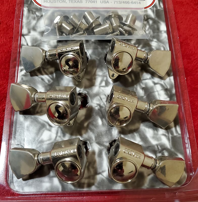 Grover 102NK Nickel 3×3 Rotomatic Tuners with Keystone | Reverb