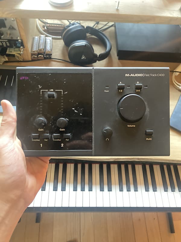 M-Audio Fast Track C400 USB Audio Interface 2010s - Black | Reverb