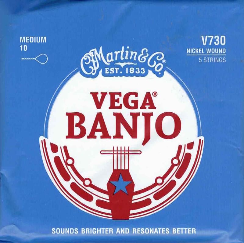 Martin V730 Vega 5-String Banjo Strings Loop End - Medium | Reverb