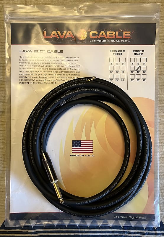 Lava Cable ELC Instrument cable 12ft | Reverb