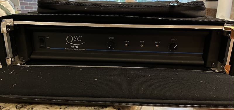 QSC MX 700 professional Power amp Black | Reverb