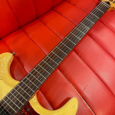 Mosrite 1966 The Ventures Model Mark V White (S/N:B1226) | Reverb