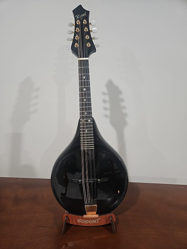 Rigel A+ Deluxe Mandolin Acoustic Electric 2000s - Black | Reverb