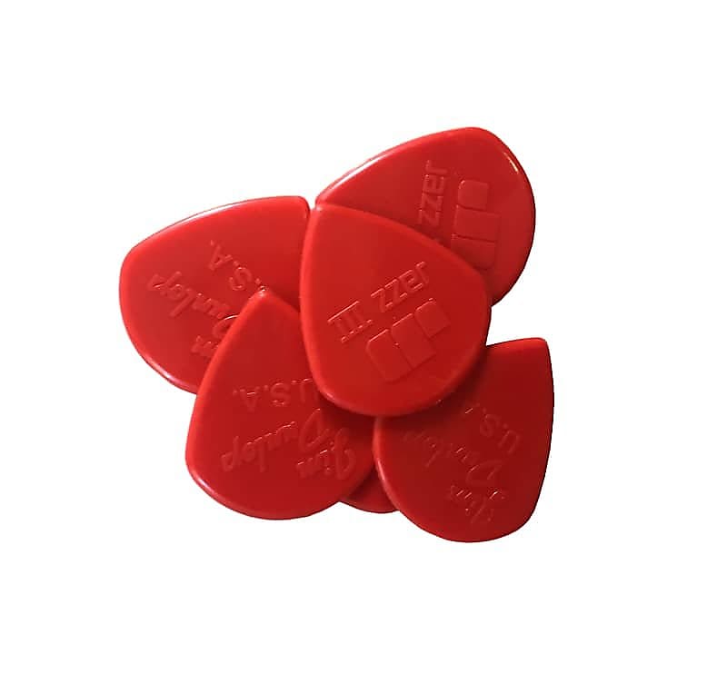 Dunlop Guitar Picks Red Nylon Jazz III 6 Picks 47P3N | Reverb