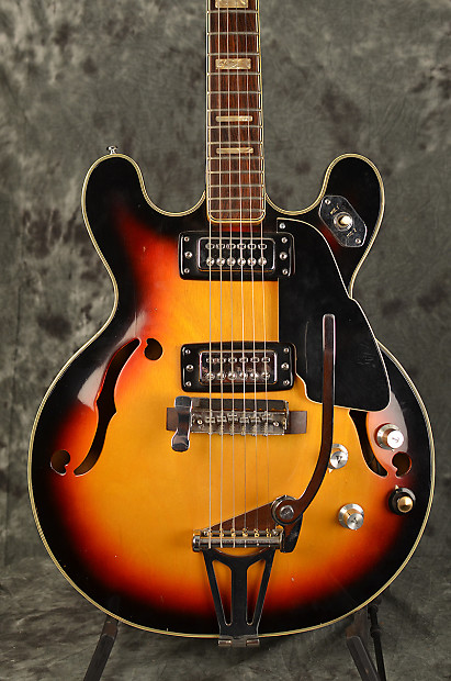 Teisco Mayfair Deluxe 335 Hollow Body Style Dual Pickup w | Reverb