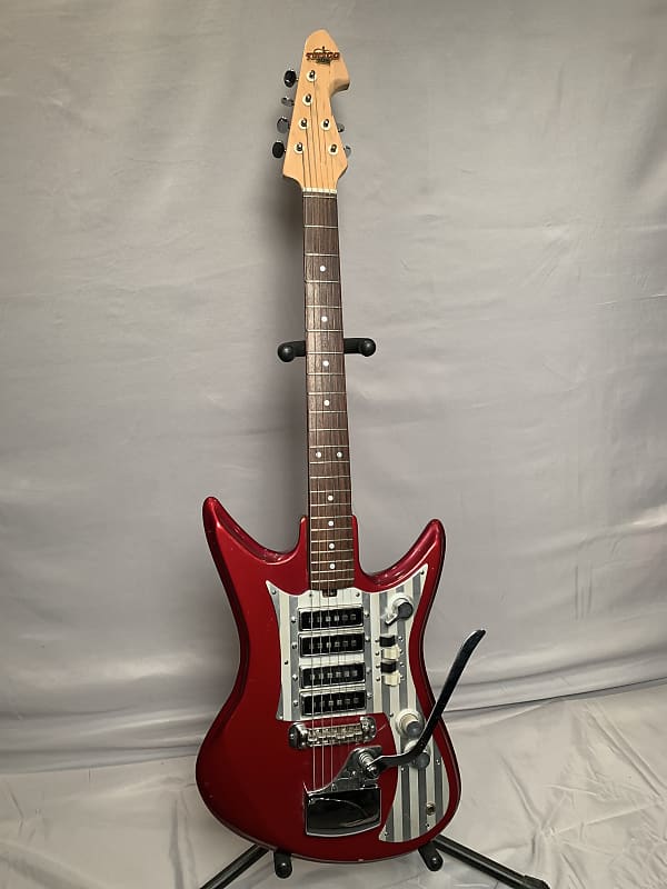 1960’s Teisco “Shark Fin” 4 pickup Red - All | Reverb Deutschland
