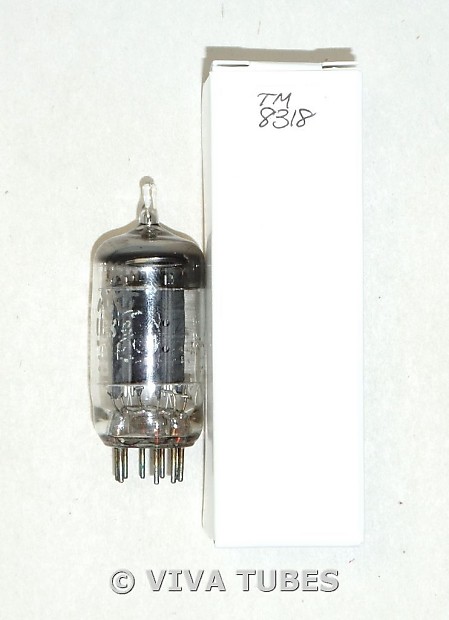 GE/Ken-Rad USA 12AX7 Long Carbonized Gray Plate Top O Get | Reverb