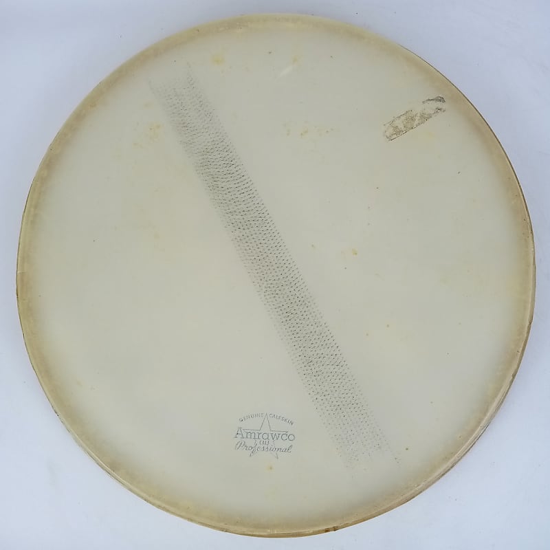 Amrawco Professional 15"Slunk Resonant Genuine Calf Skin | Reverb