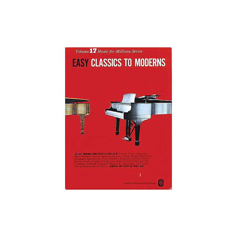 Music Sales Easy Classics To Moderns 142 Piano Pieces | Reverb