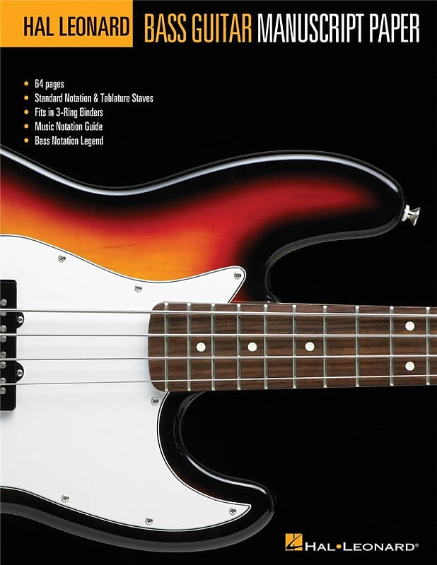 HAL LEONARD BASS GUITAR MANUSCRIPT PAPER | Reverb