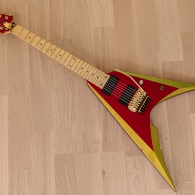 2014 ESP Arrow-7 Flying V 7 String Electric Guitar Metallic | Reverb