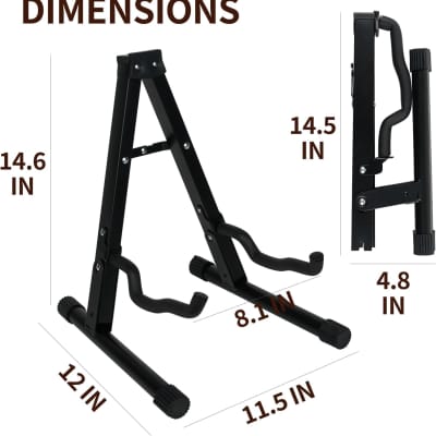 Portable Folding A-Frame Guitar Stand Metal Guitar Stand with | Reverb