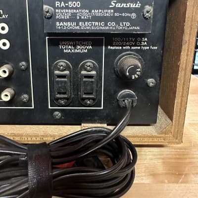 Sansui RA-500 Stereo Reverberation Amplifier - Fully Serviced | Reverb