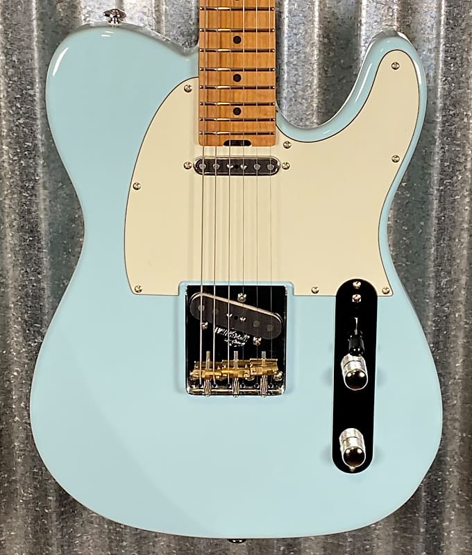 Musi Virgo Classic Telecaster Baby Blue Guitar #0572 Used | Reverb