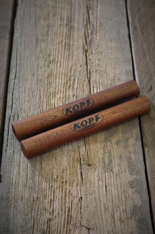 Traditional Mahogany Wood Claves Musical Instrument | Set of | Reverb