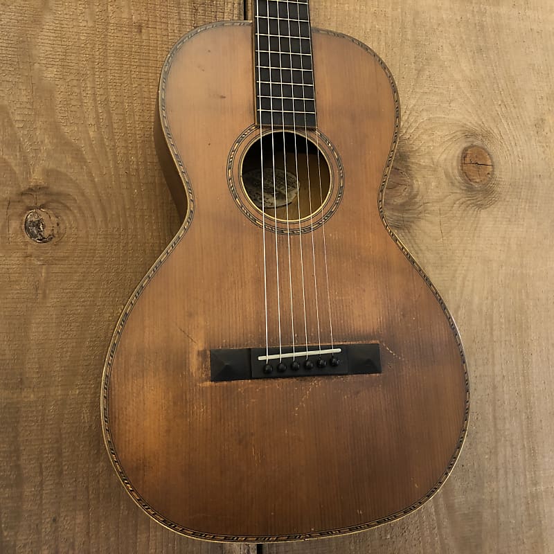 Rex Music Master Vintage Parlor Acoustic Guitar Natural c. | Reverb