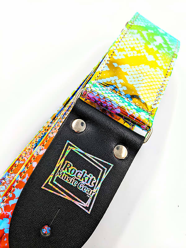 Holographic Snake Guitar Strap | Reverb