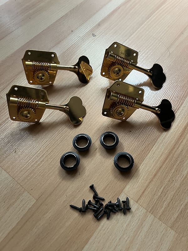 Gotoh 60s Fender Style 1990s - Gold w/ black hardware! | Reverb