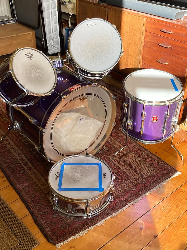 Premier Vintage Premier 4 pc Drum Kit, Eucalyptus & | Reverb UK
