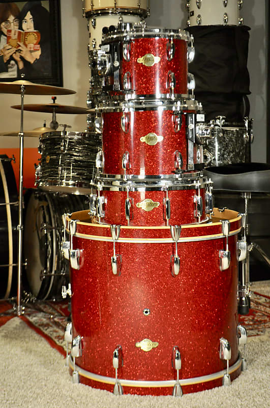 Pearl Masters MCX Red Sparkle 10/12/SNARE/22 | Reverb