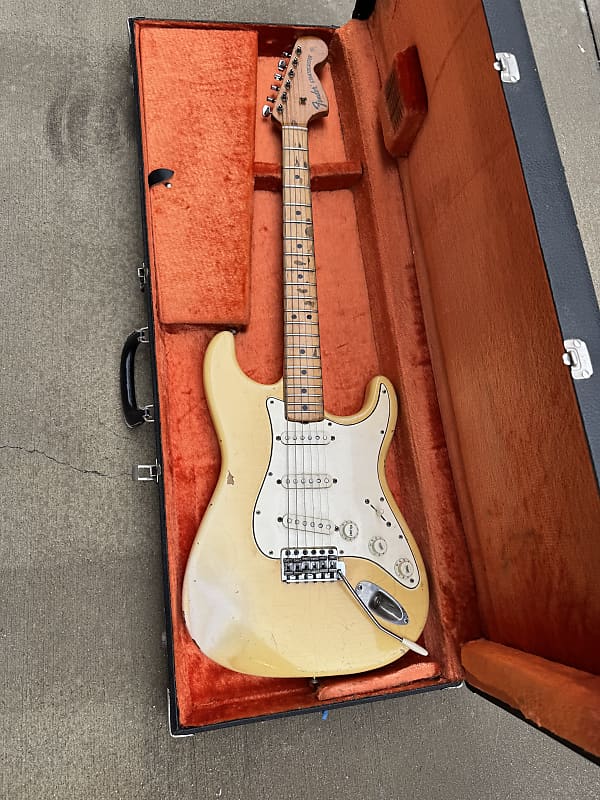 Fender Maple Neck Stratocaster 1971 - Olympic White | Reverb