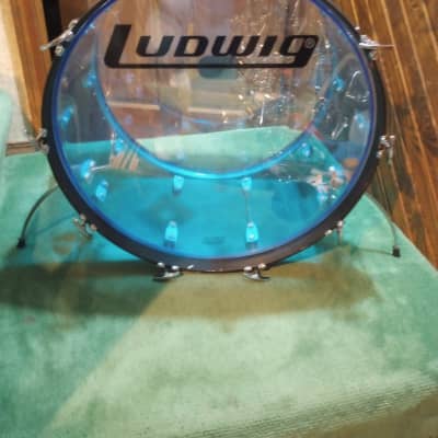 1920s WFL Ludwig Zephyr Apache ceremonial bass drum 14x26 | Reverb
