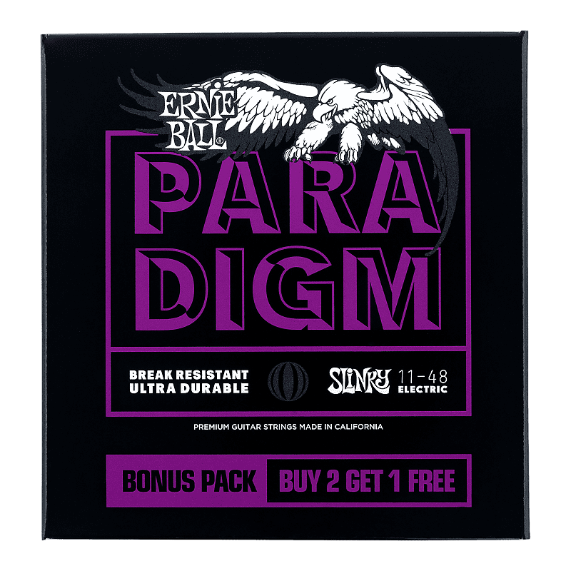 3 Pack! Ernie Ball P03370 Paradigm Power Slinky Electric | Reverb