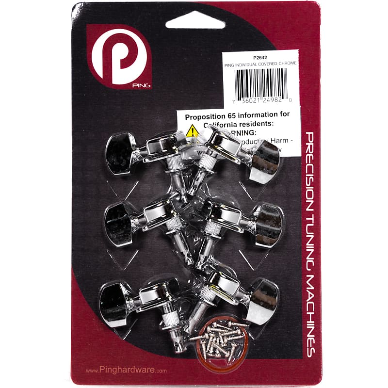 Ping P2642 Covered Individual 3+3 Tuners w/ Chrome Heads | Reverb