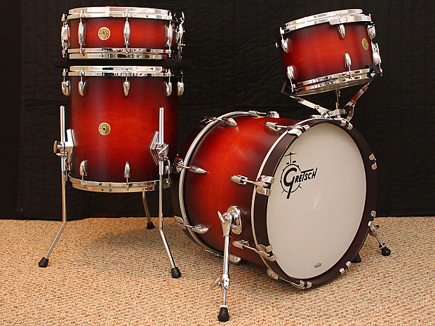 Gretsch USA Custom Bop Kit 18" 12" 14" & Snare Jazz Drum Set | Reverb