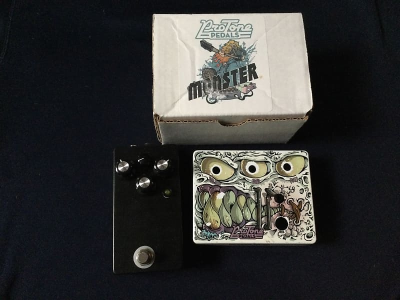 Pro Tone Pedals Monster Fuzz modded and rehoused | Reverb