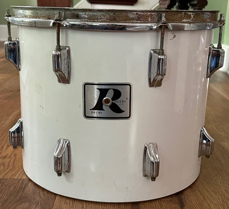 Rogers Vintage Rogers Big R 15" Rack Tom Drum PROJECT - White | Reverb