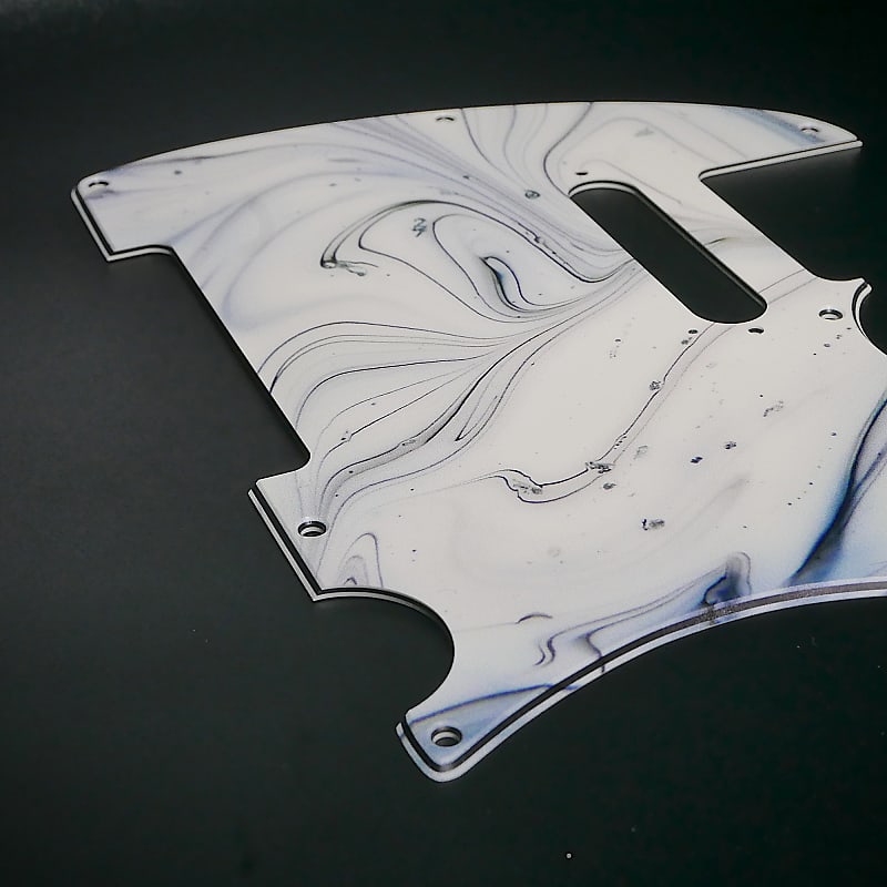 Fender Tele Pickguard / Marble #1 / Custom Pickguard / | Reverb