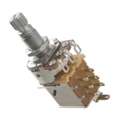 Push-Push Pot Log A250k DPDT Potentiometers 18 spline | Reverb UK