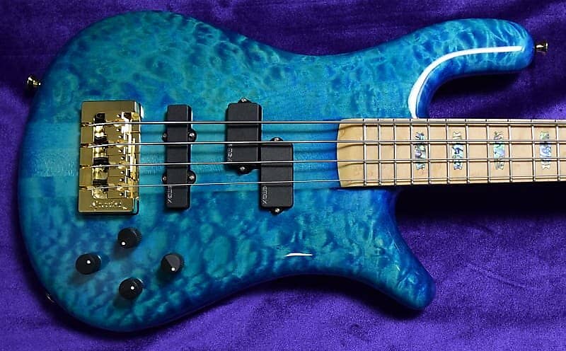 Spector NS-2, Bahama Blue with Birdseye Maple / Haz-Lab | Reverb