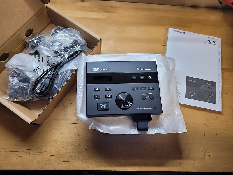 Roland TD-07 V-Drum Module or Brain w/Mount, Wiring Harness, | Reverb