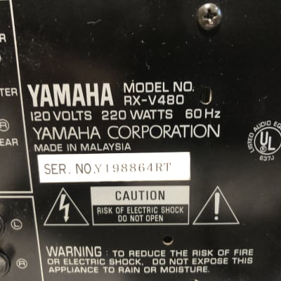 Yamaha RX-V480 Receiver HiFi Stereo Vintage Phono 5 Channel | Reverb
